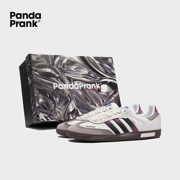 Panda Prank | Shoes | Panda Prank Adidas Samba Og Low Gray Rose Wall ...